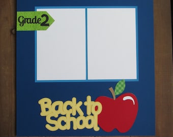 First Grade NPM School 2 Premade Printed Scrapbook Pages - Etsy