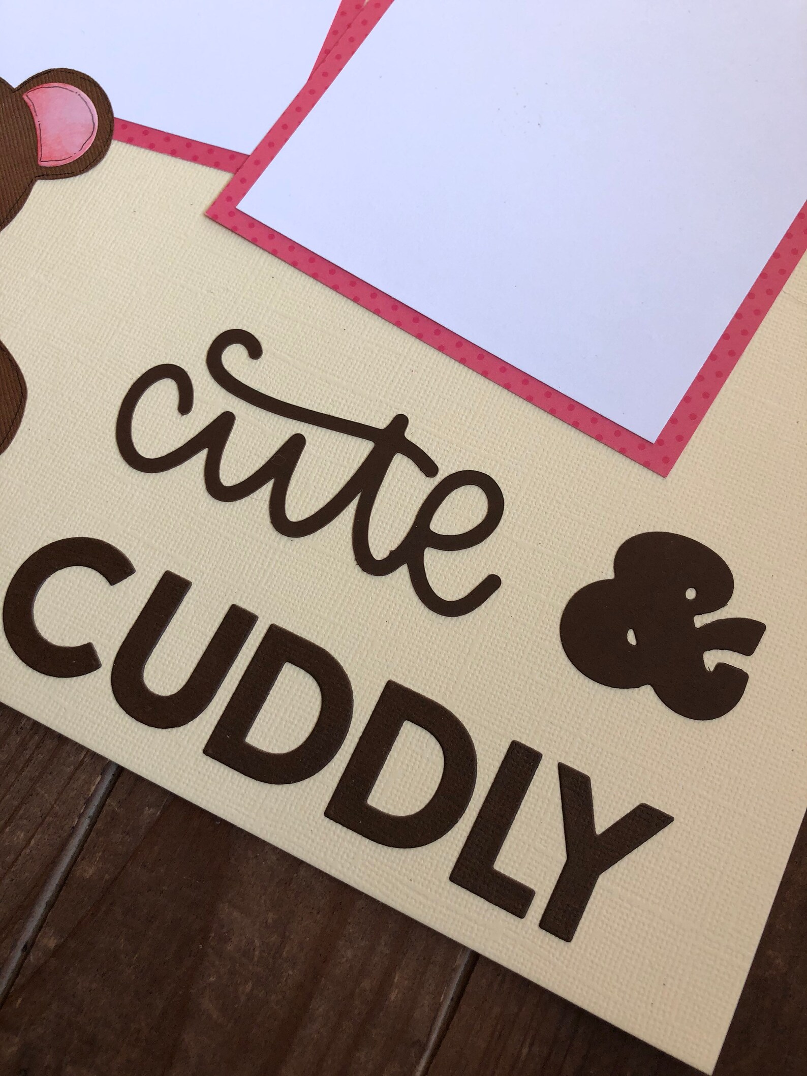 Baby Girl Scrapbook Layout/ Pre Made Page/premade - Etsy