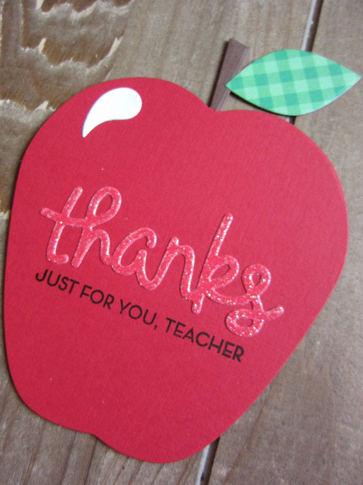 Teacher Appreciation 2/teacher Thank You/teacher Gift Card Holder ...