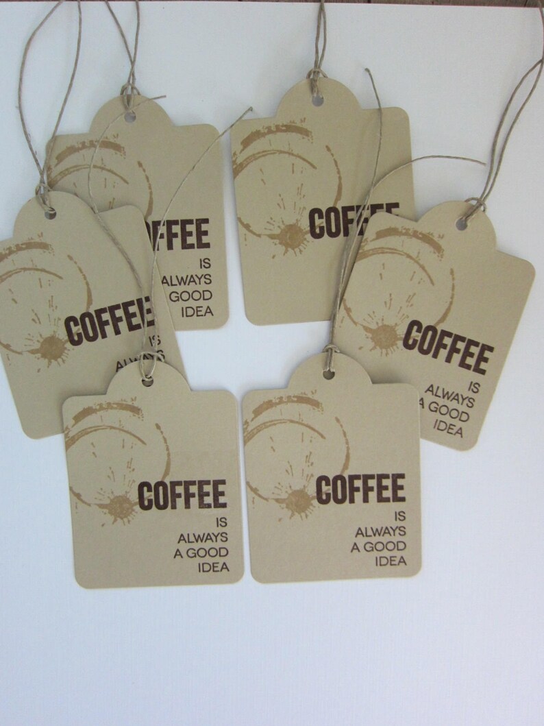Coffee Favor Tag (6)/coffee Treat Tag/shower Tag/hostess Tag - Etsy