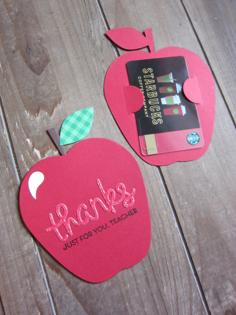 Teacher Appreciation 2/teacher Thank You/teacher Gift Card Holder ...