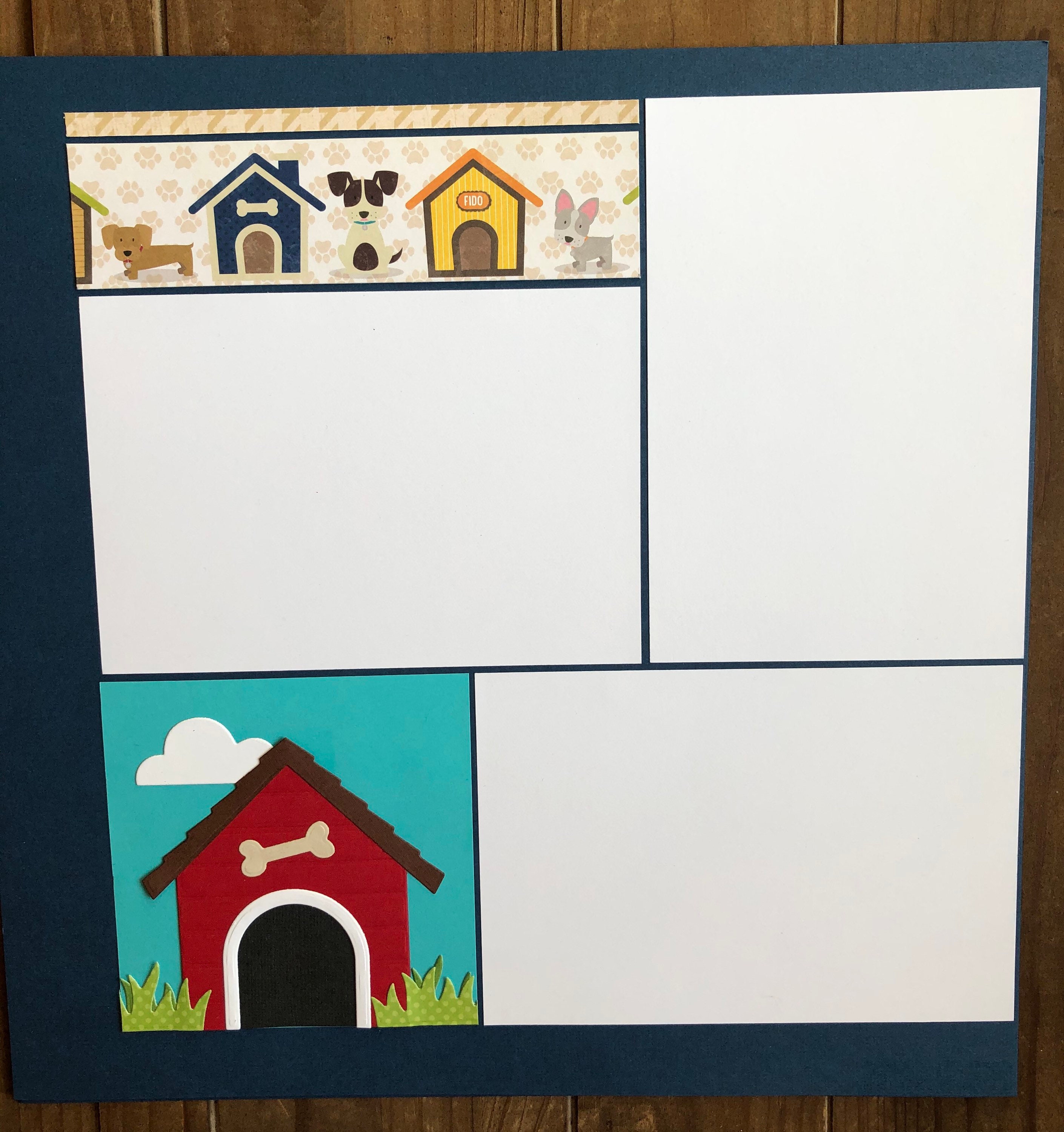 Pre Made Puppy Scrapbook Layout | Etsy