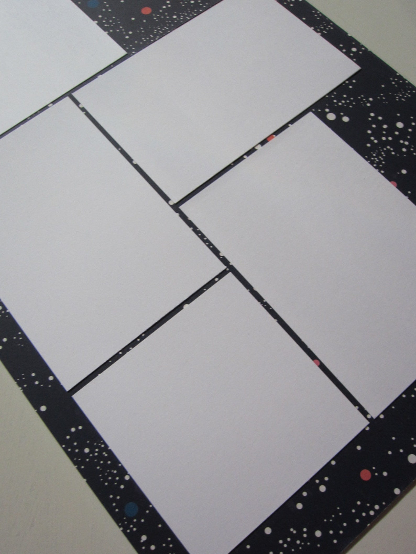 Pre Made Outer Space Scrapbook Page/premade Space Scrapbook Layout ...