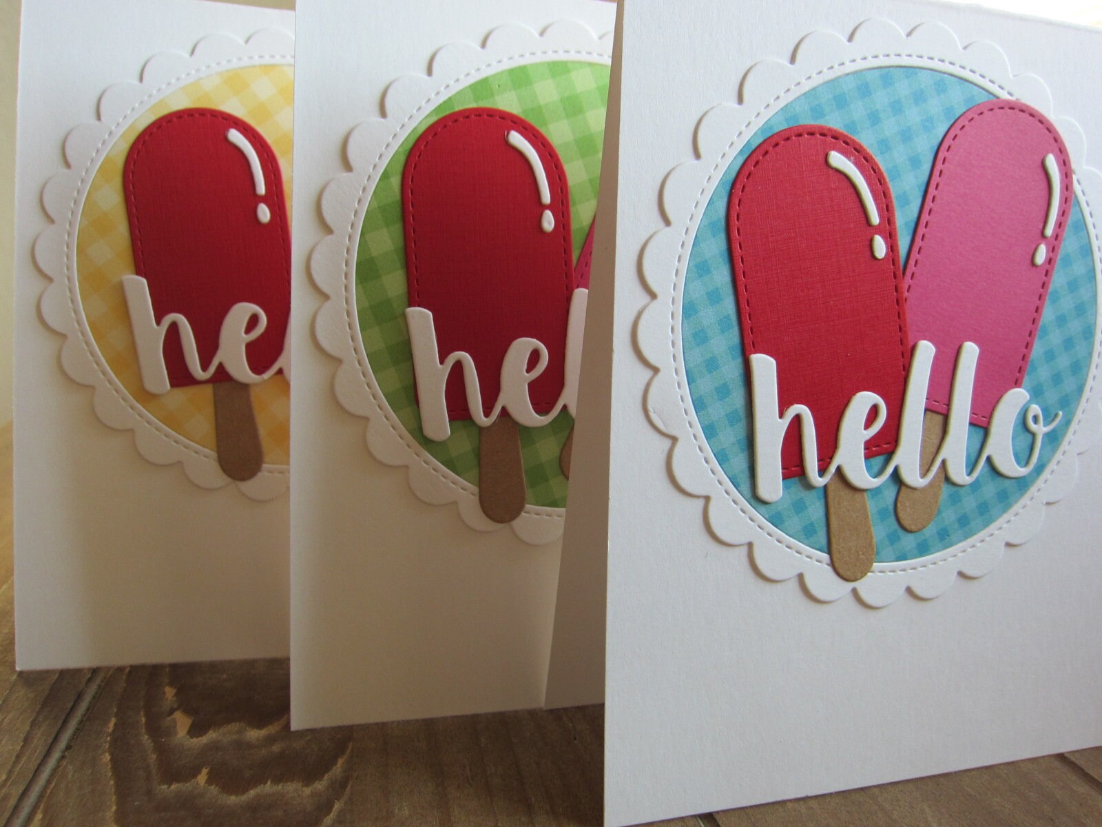 Card/handmade Card/summer Card/popsicle Card/greeting - Etsy