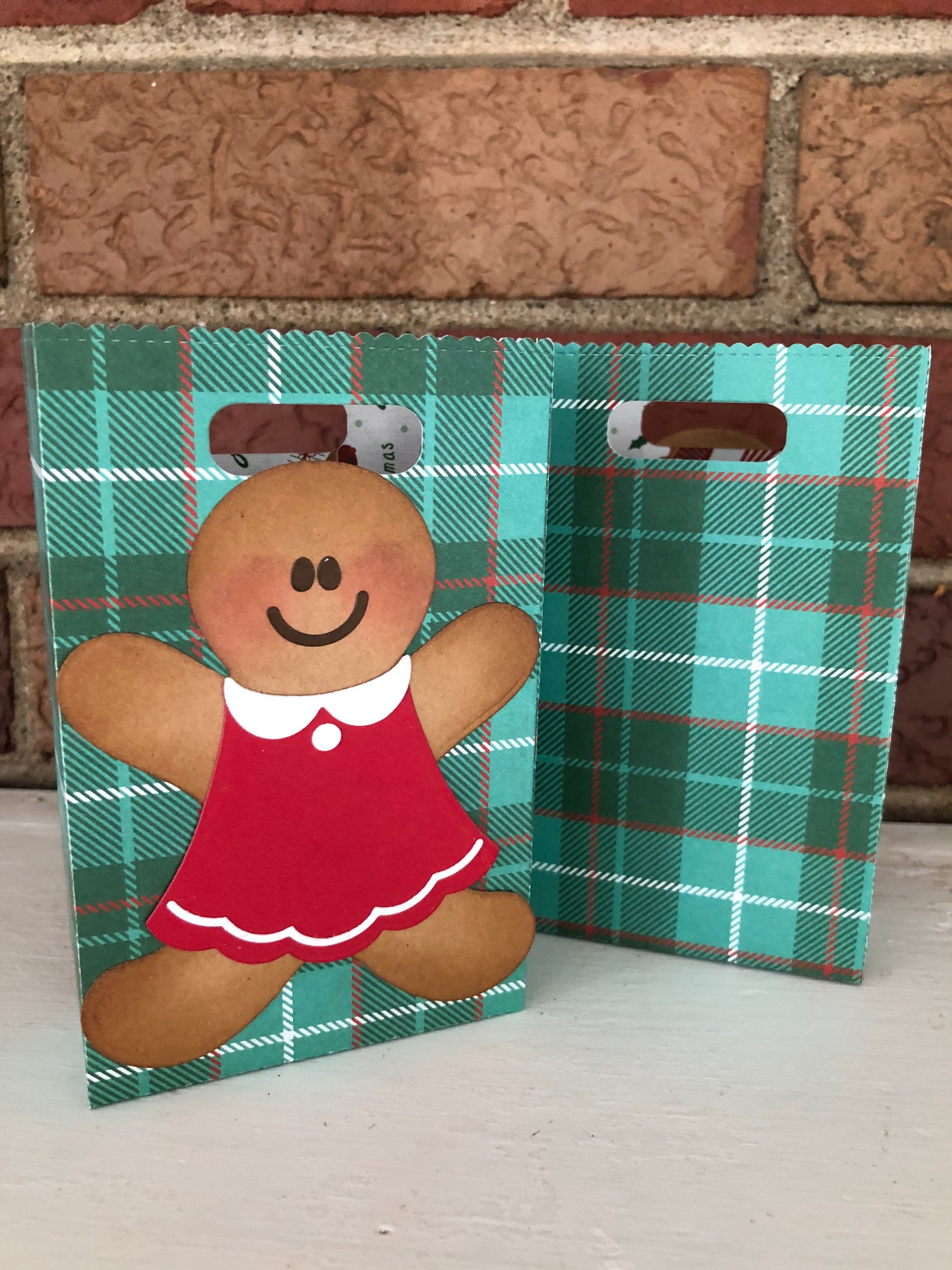 Gingerbread Treat Bag (2)/holiday Favor/christmas Treat/table Setting ...