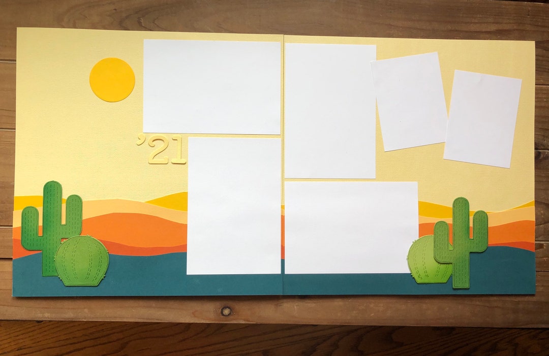 Arizona Scrapbook Page/utah Scrapbook Layout/desert Layout/vacation ...