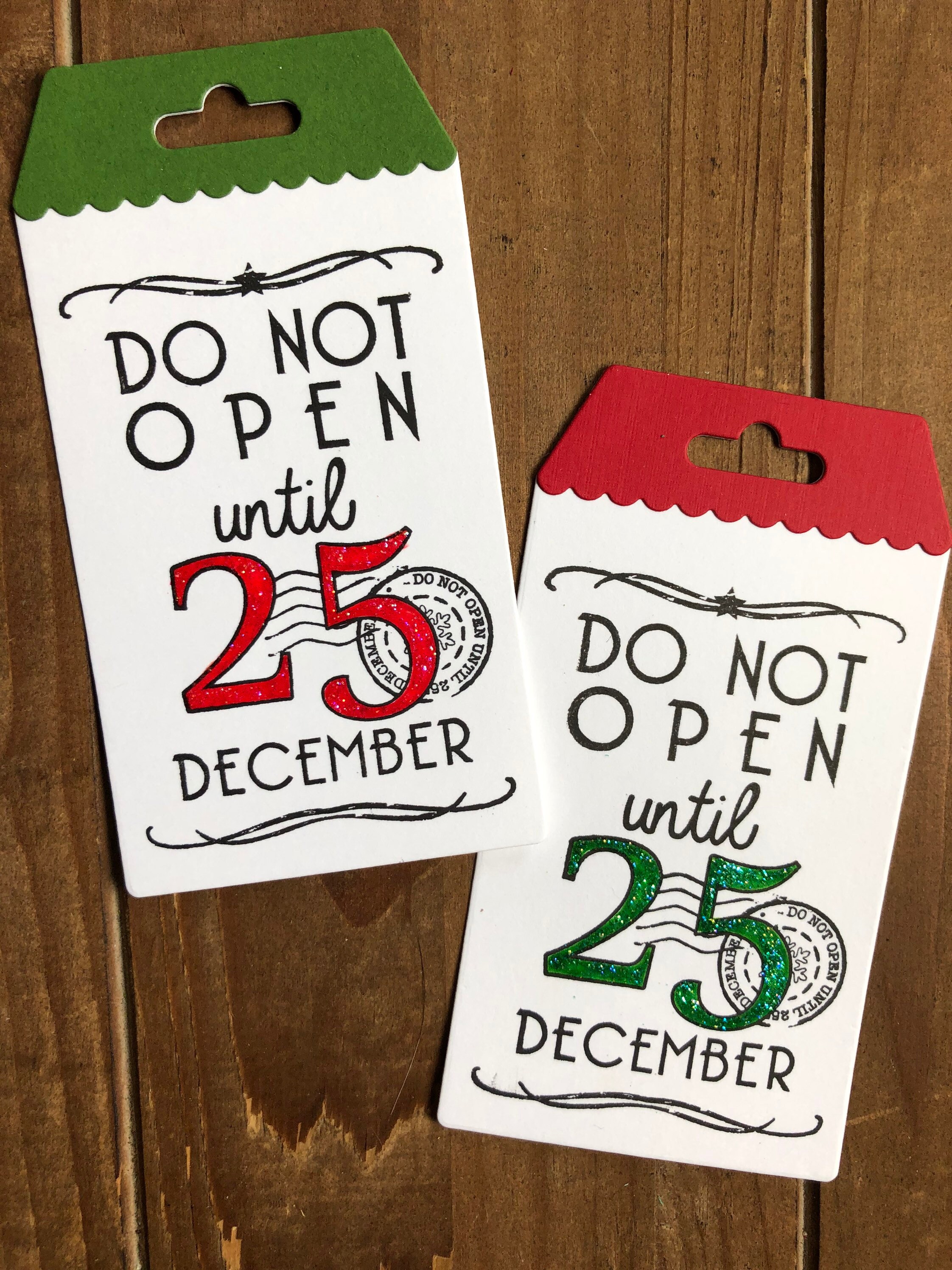 Christmas Tag 6/do Not Open Until December 25/holiday Tag/gift Tags ...