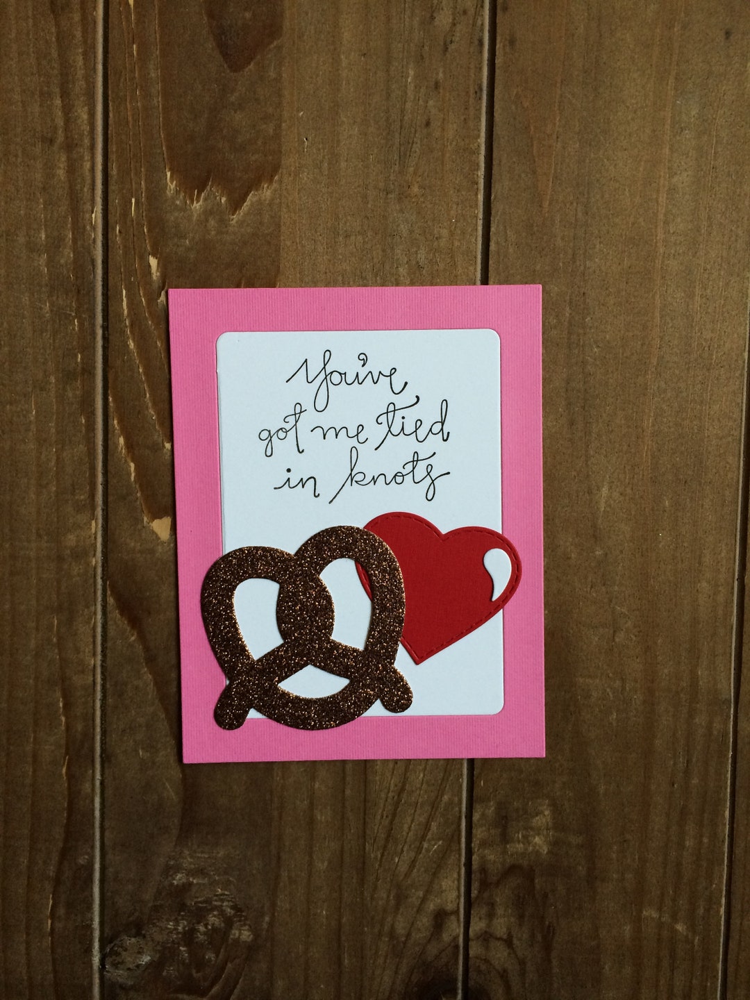 Classroom Valentine 6/school Valentine/valentine Card/pretzel Valentine ...
