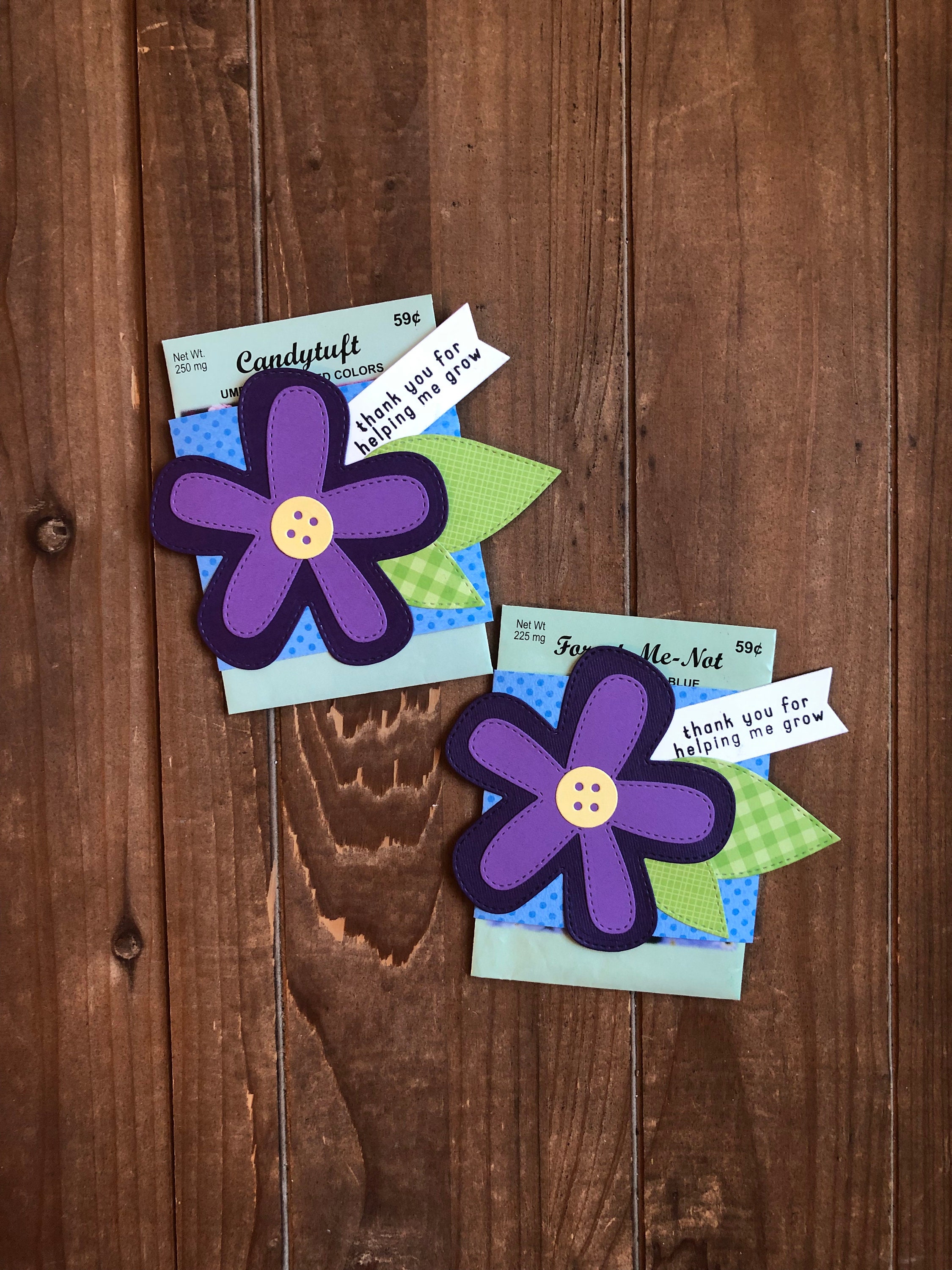 Seed Packet Favor (2)/teacher Thank You/teacher Appreciation/co-worker ...