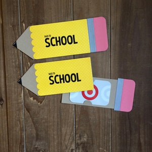 Teacher Gift Card Holder 2/Back to School Gift/Teacher | Etsy