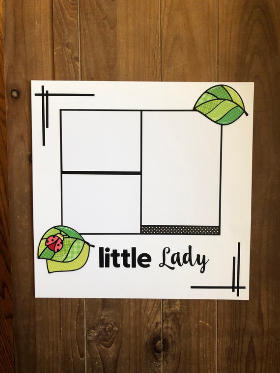 Ladybug Scrapbook Page/Little Lady Scrapbook Layout/Pre Made | Etsy