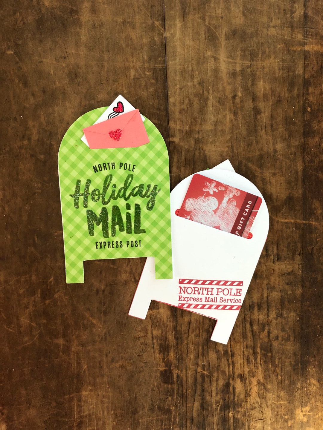 Gift Card Holder (2)/christmas Gift Card/holiday Gift Card/from the ...