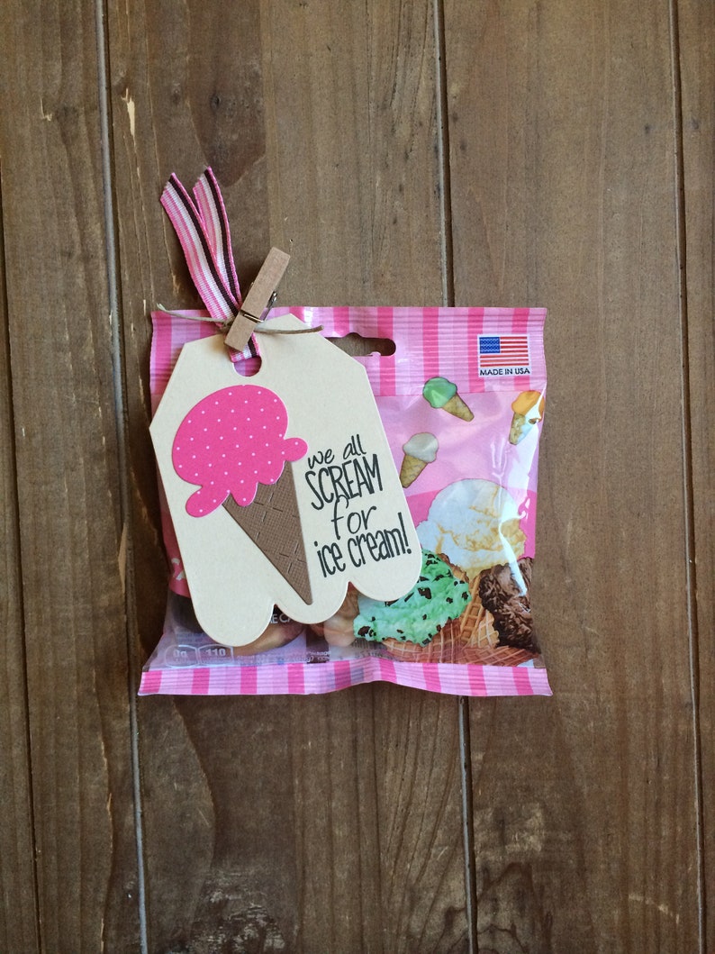 Ice Cream Gift Tags 6/ice Cream Party Favor/ice Cream Social - Etsy