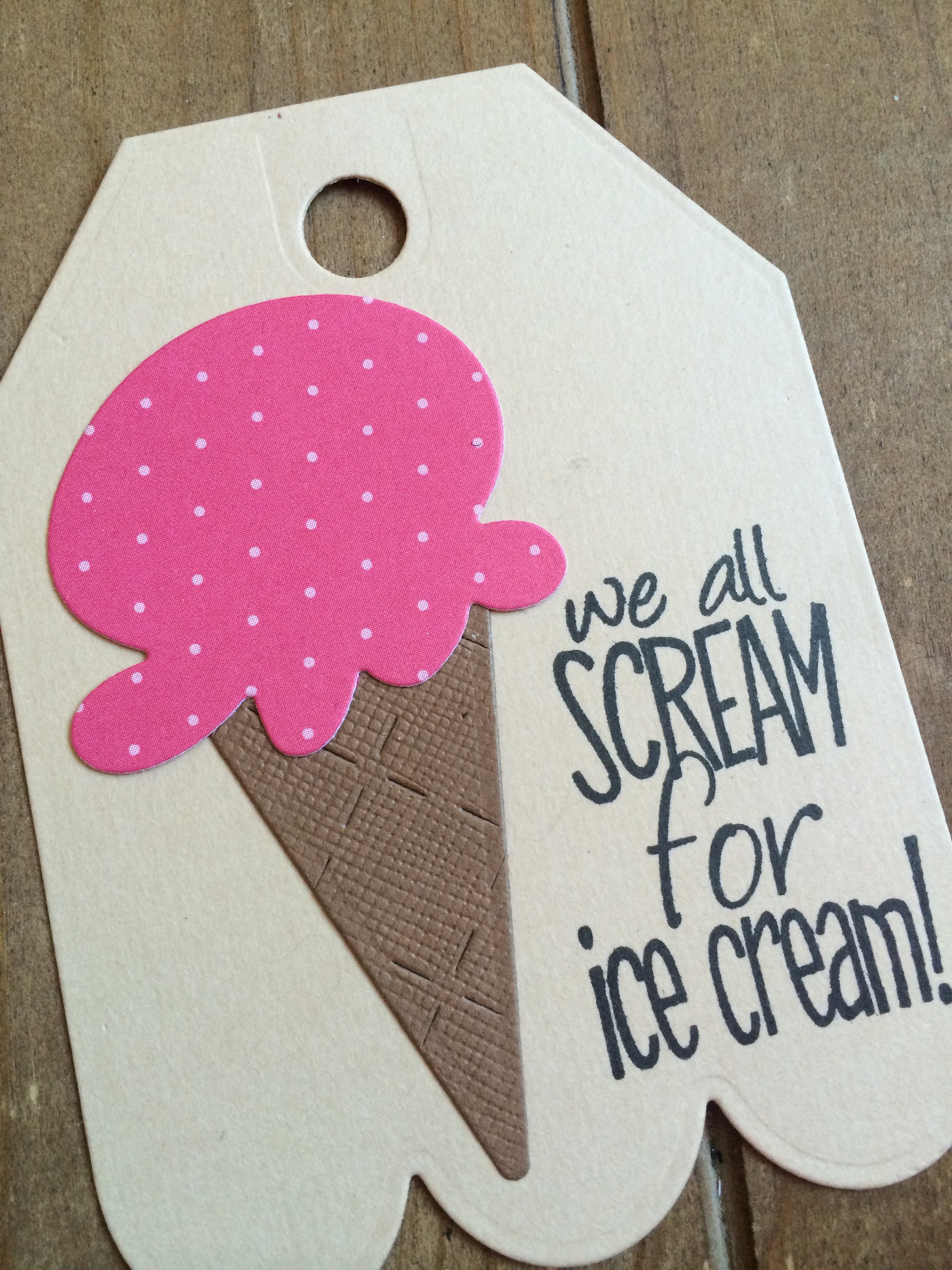 Ice Cream Gift Tags 6/ice Cream Party Favor/ice Cream Social - Etsy