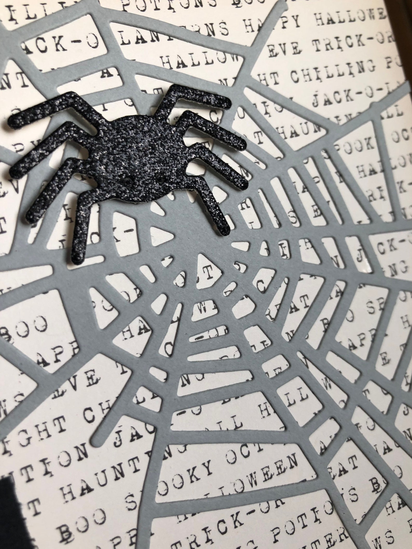 Halloween Scrapbook Layout/12 by 12/assembled/pre Made Page/premade ...