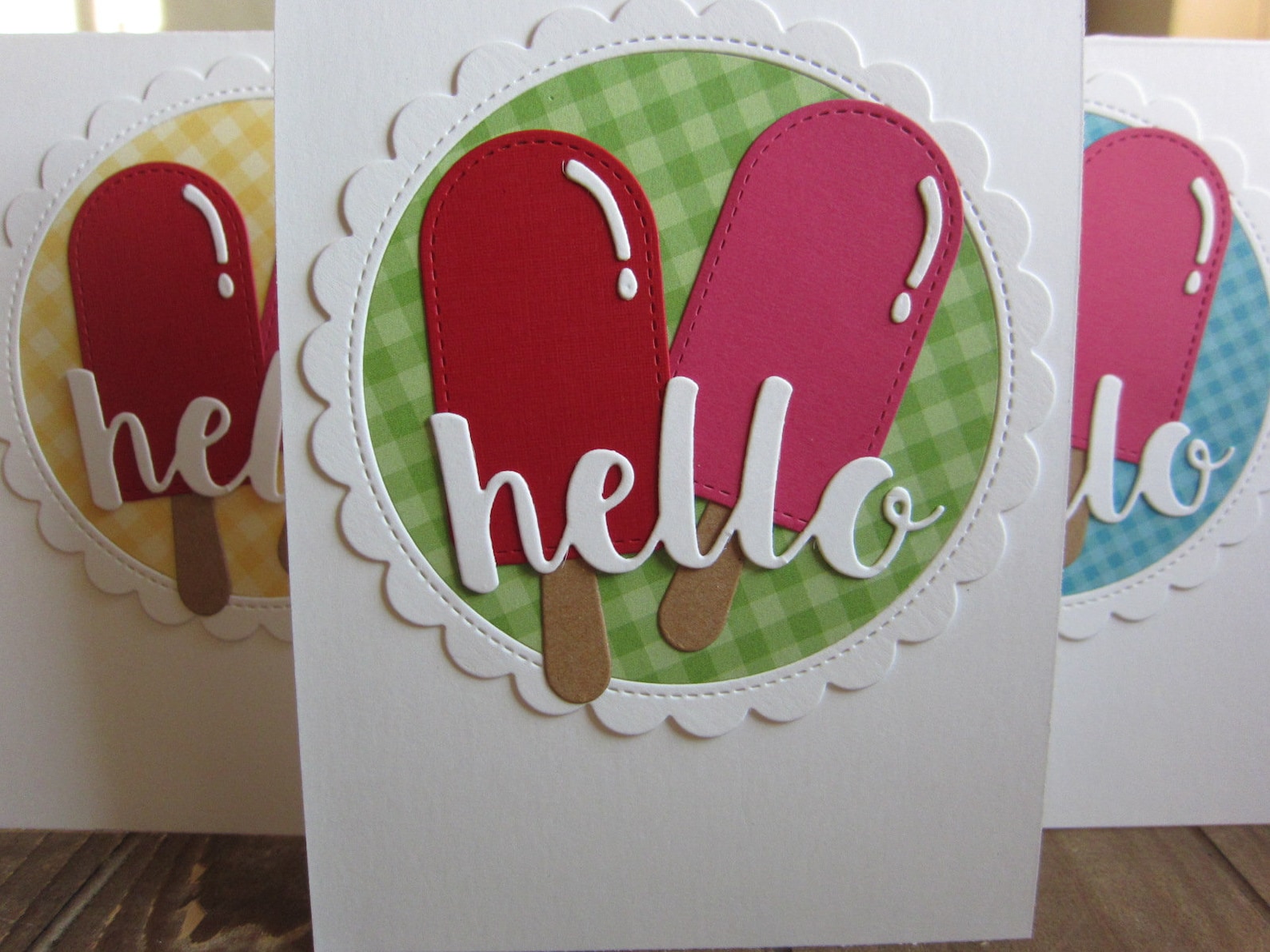 Card/handmade Card/summer Card/popsicle Card/greeting - Etsy