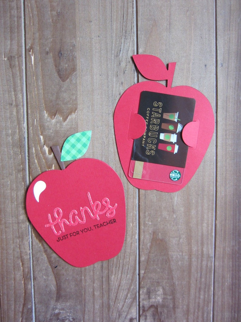 Teacher Appreciation 2/teacher Thank You/teacher Gift Card Holder ...