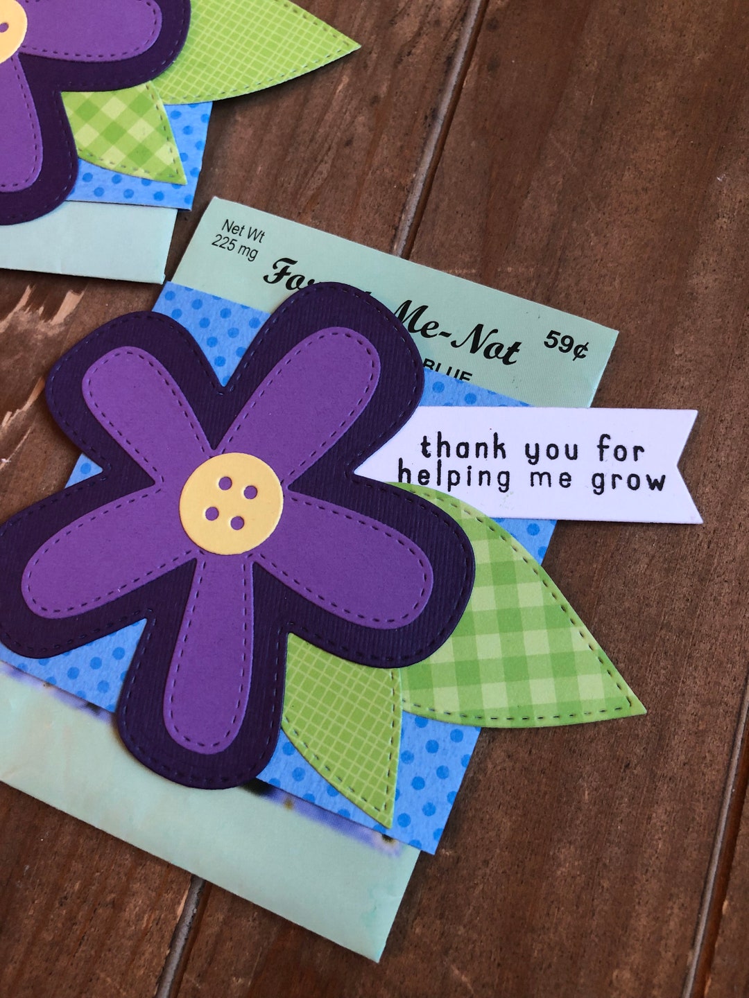Seed Packet Favor (2)/teacher Thank You/teacher Appreciation/co-worker ...