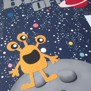 Pre Made Outer Space Scrapbook Page/premade Space Scrapbook - Etsy
