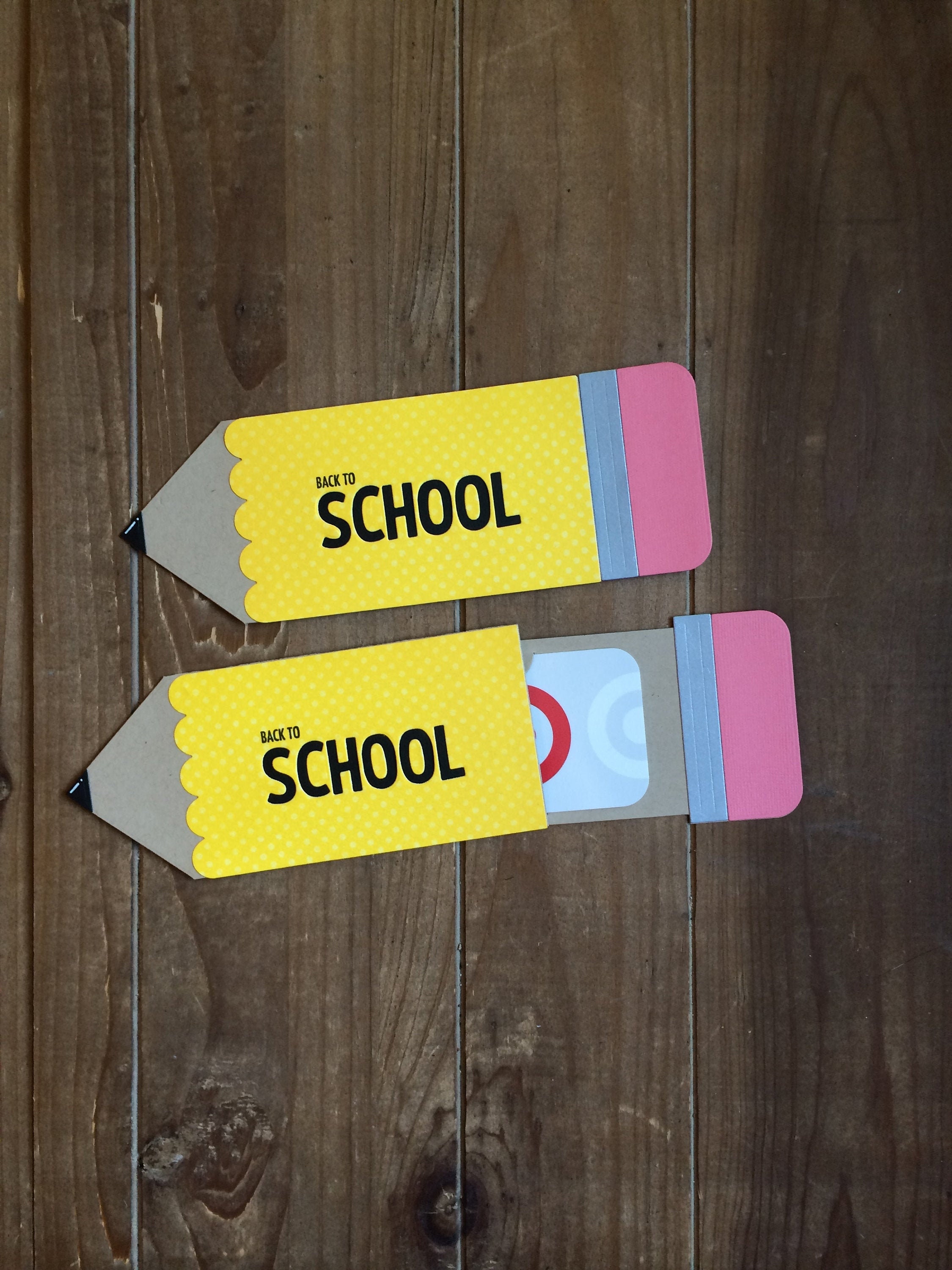 Teacher Gift Card Holder 2/back to School Gift/teacher Appreciation ...