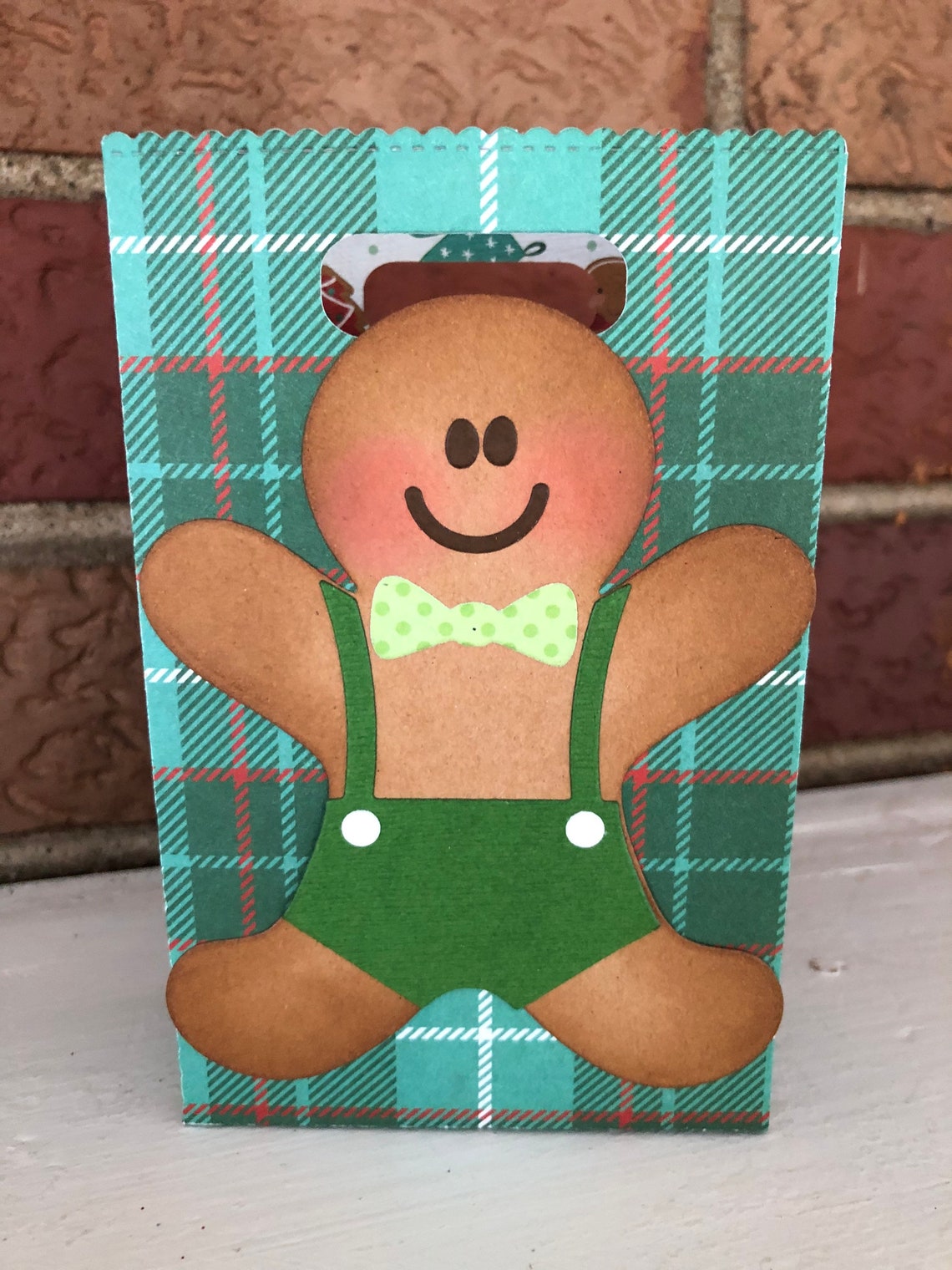 Gingerbread Treat Bag (2)/holiday Favor/christmas Treat/table Setting ...