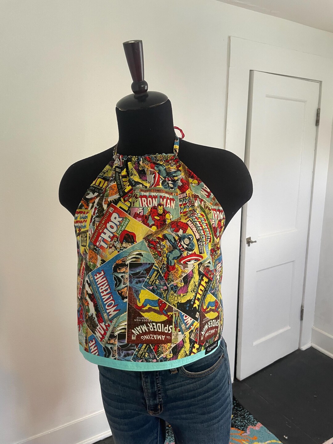 Superhero Bandana // Reversible Halter - Etsy