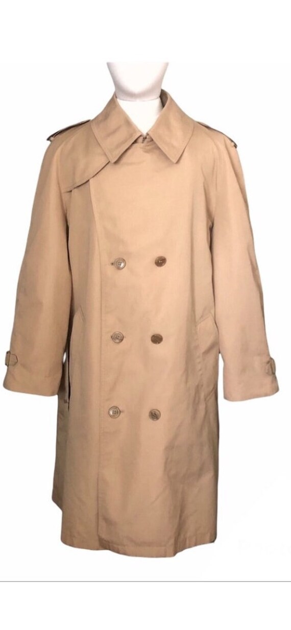 Vintage Harbor Master Kahki Mariner Trench Coat Mens - Gem