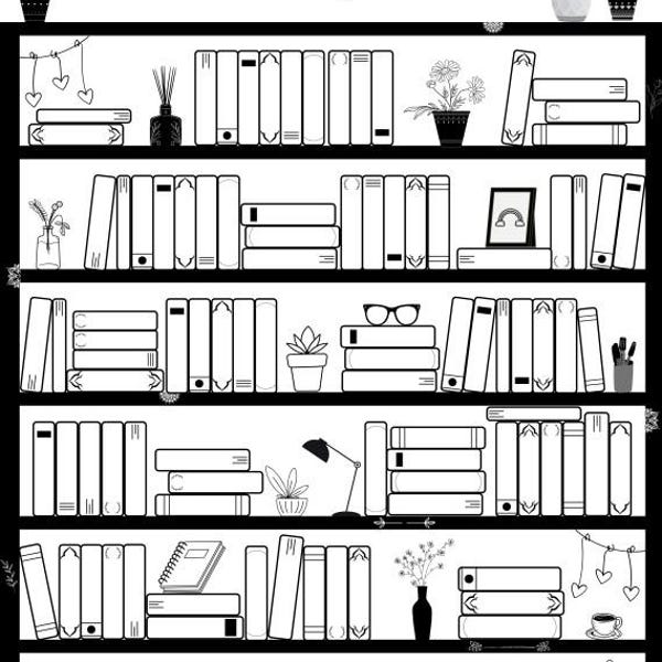 Printable Bookshelf Log - Etsy