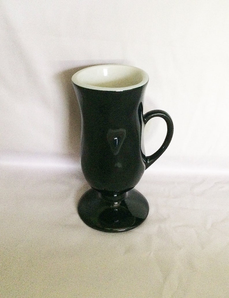 Vintage Hall Pottery Coffee Mugs Espresso, Mid Century USA Pedestal ...