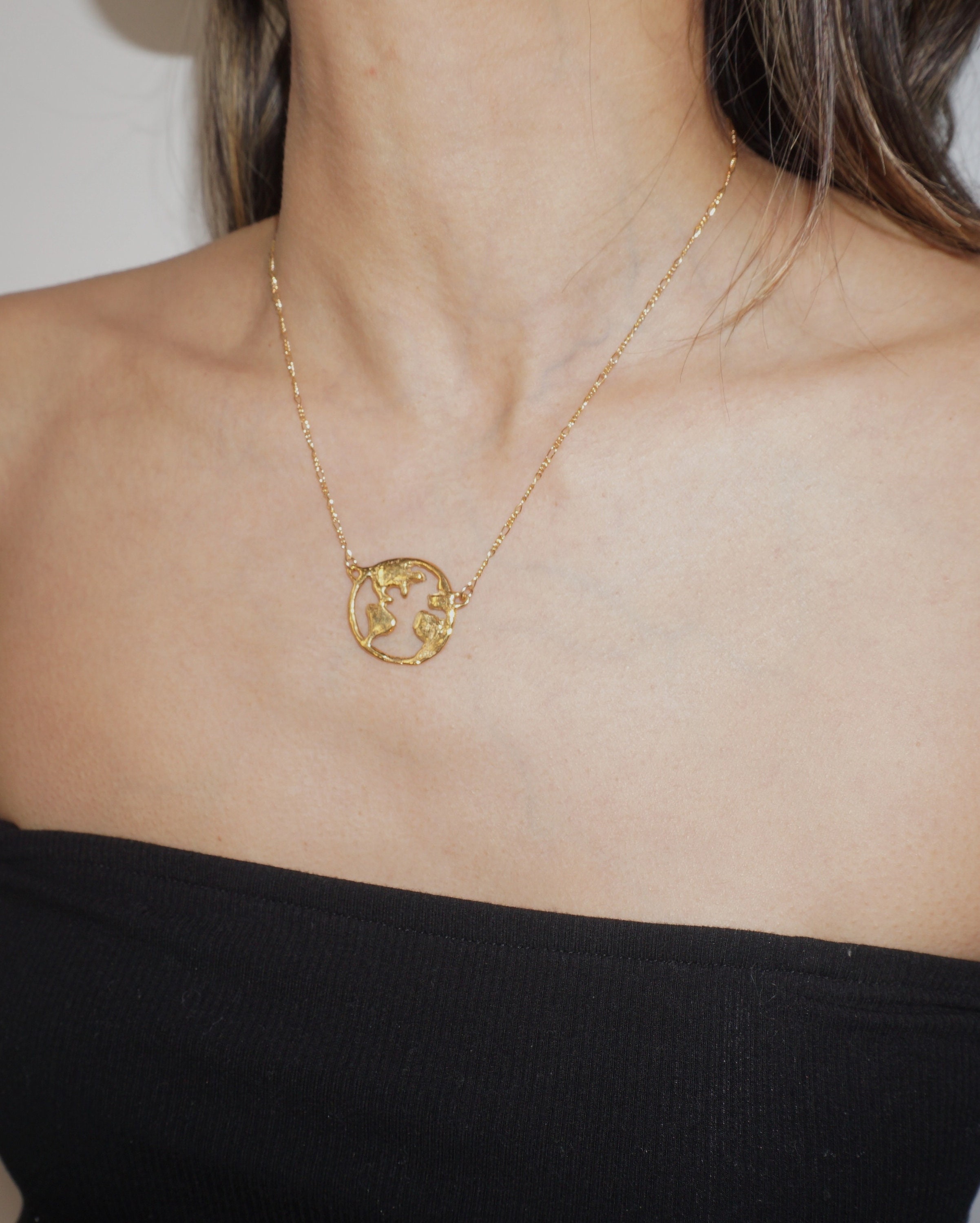 Mother Earth Necklace // Hand Carved Necklace // Handmade Jewelry ...