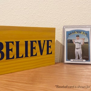 Seattle Mariners BELIEVE Handmade Home Decor Wooden Sign - Etsy