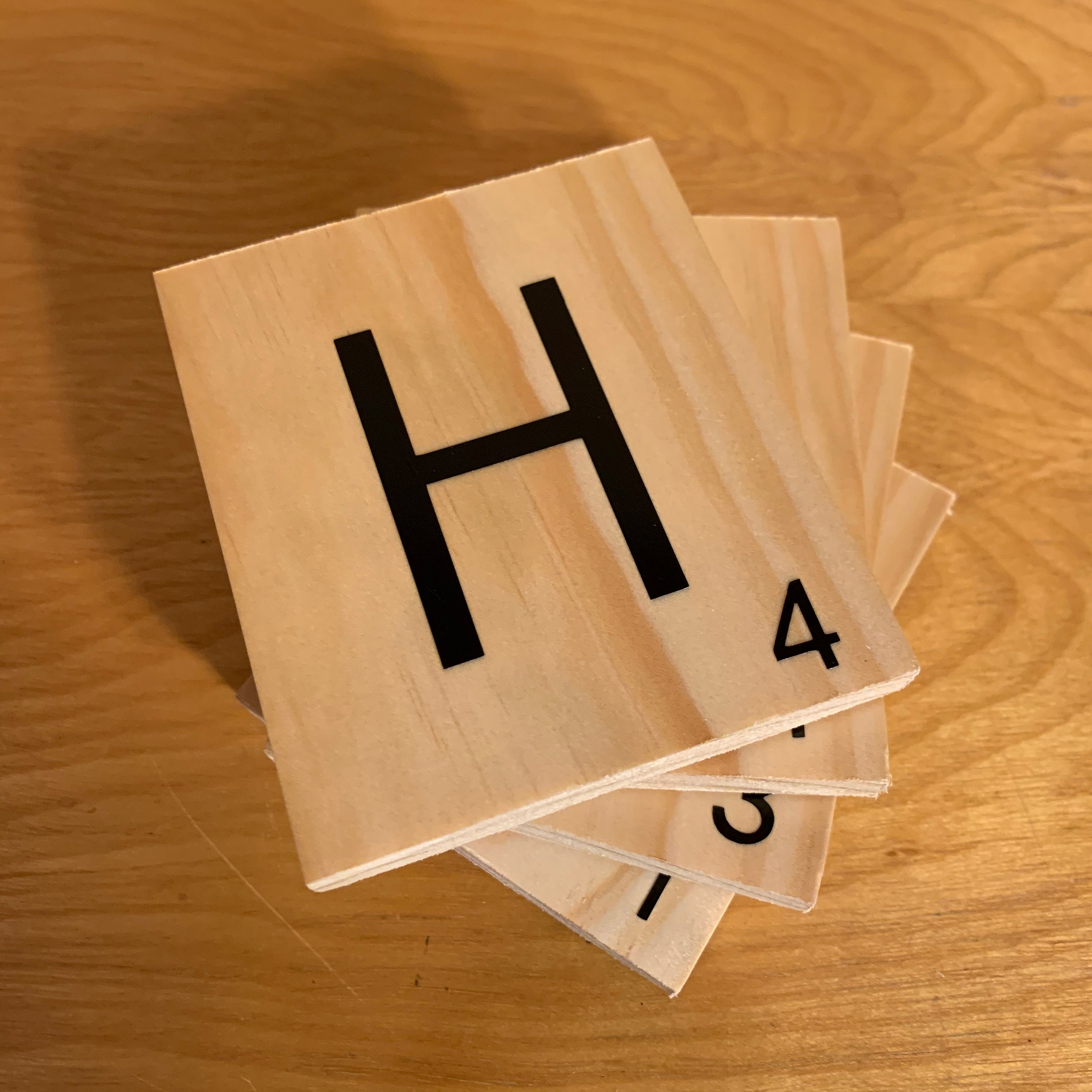 Custom Jumbo Scrabble Tile Wooden Coasters - PLEASE READ DESCRIPTION - Etsy