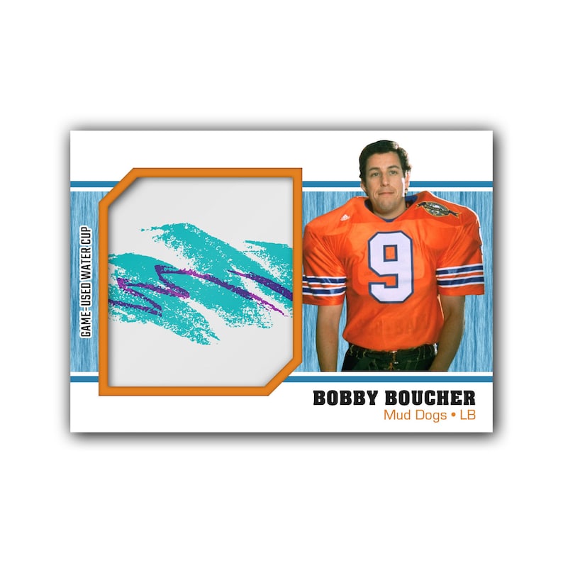 Bobby Boucher Game Used Cup ACEO Art Novelty Card Print in Top Loader ...