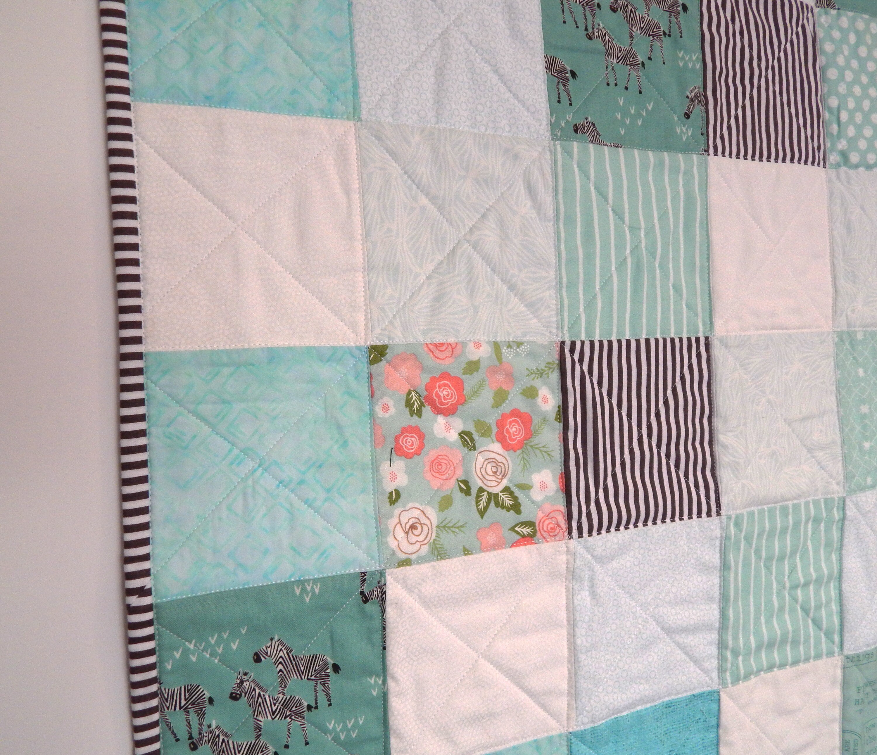 Patchwork Baby Quilt for Baby Boy or Baby Girl Patchwork - Etsy