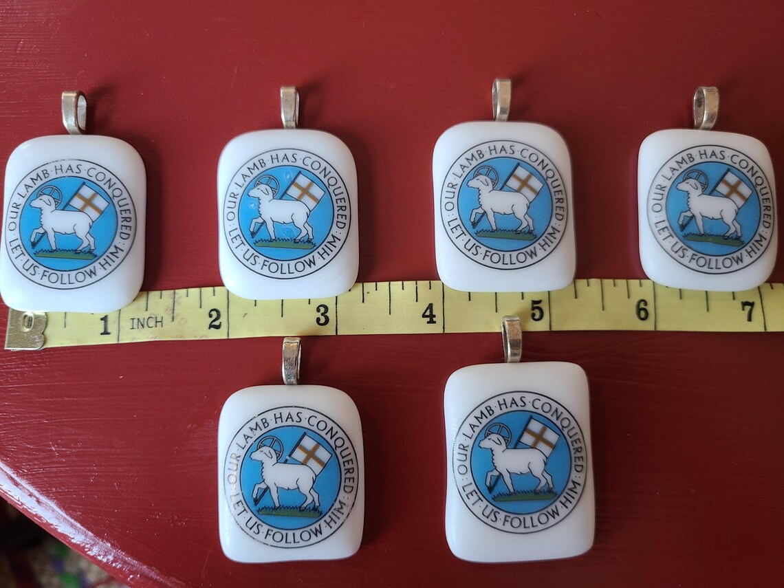 Moravian Seal Pendant - Glass - Etsy