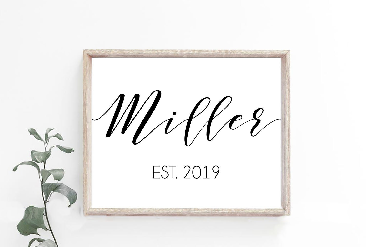 Custom Last Name Print Personalized, Custom, Monogram, Name, Wall Art ...