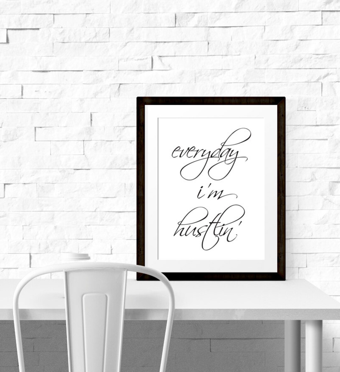 Everyday I'm Hustlin' Wall Art Song Lyrics, Rick Ross, Everyday I'm ...