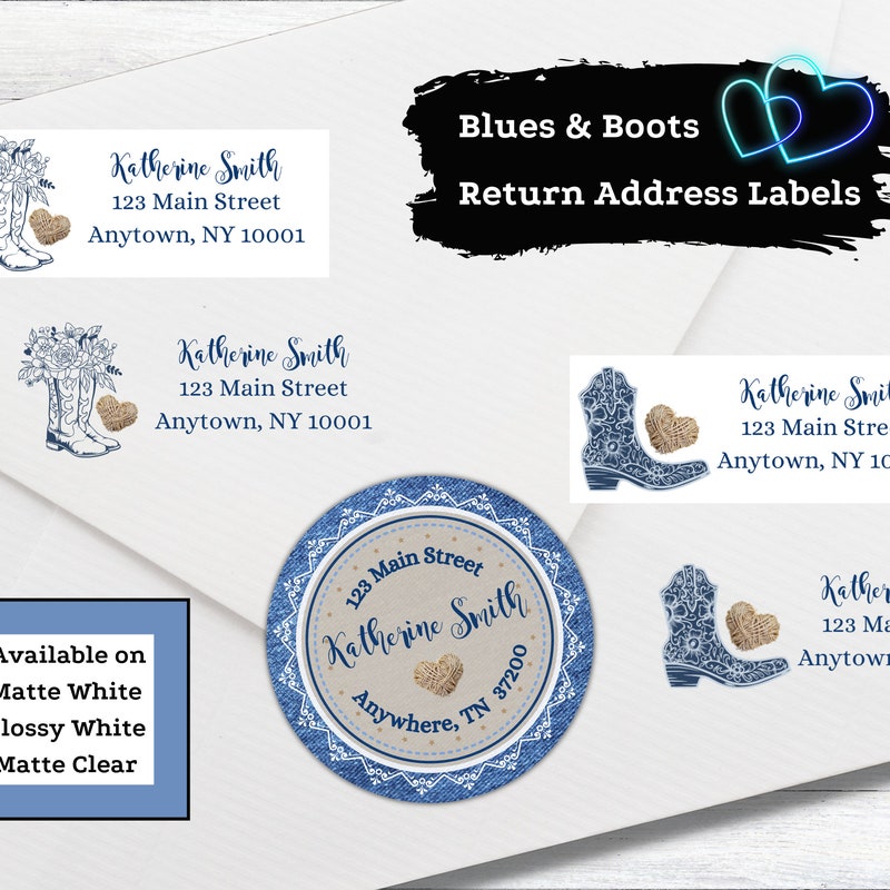 Western Address Stamp - Etsy