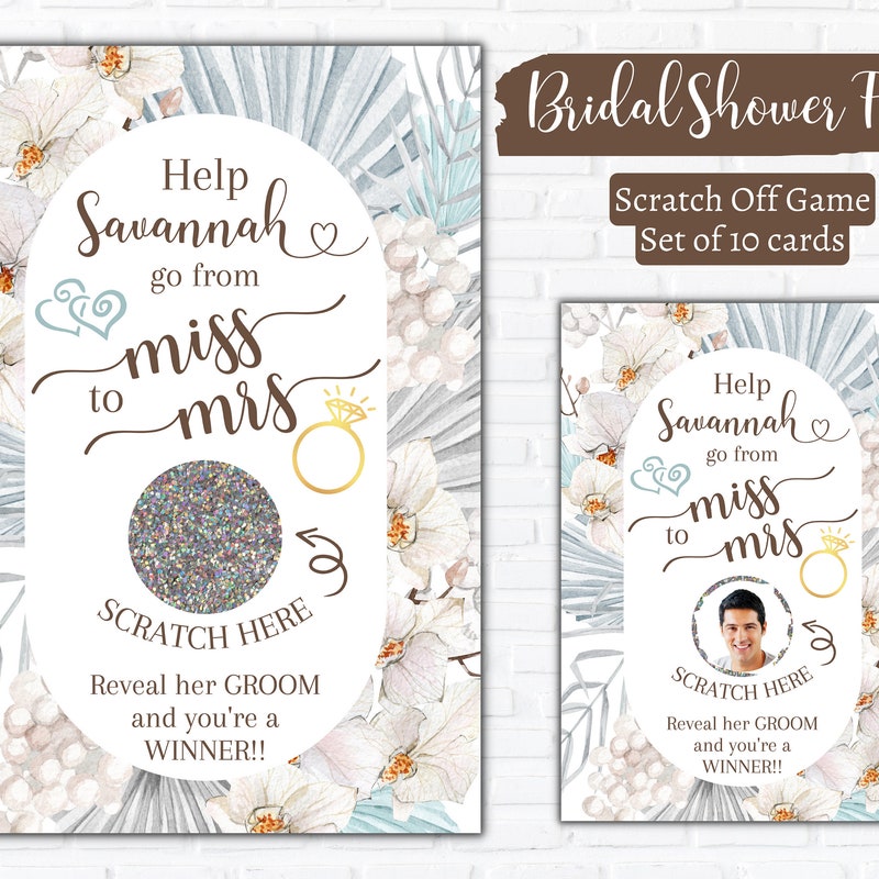 Bridal Shower Scratch Off - Etsy