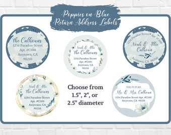 Round Address Label - Etsy