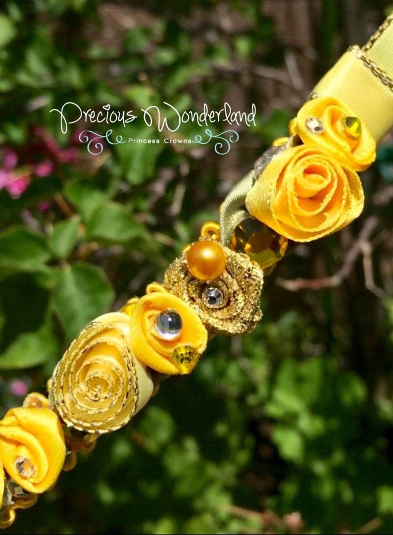 Beauty Inspired Princess Flower Crown / Wreath / Headband - Etsy