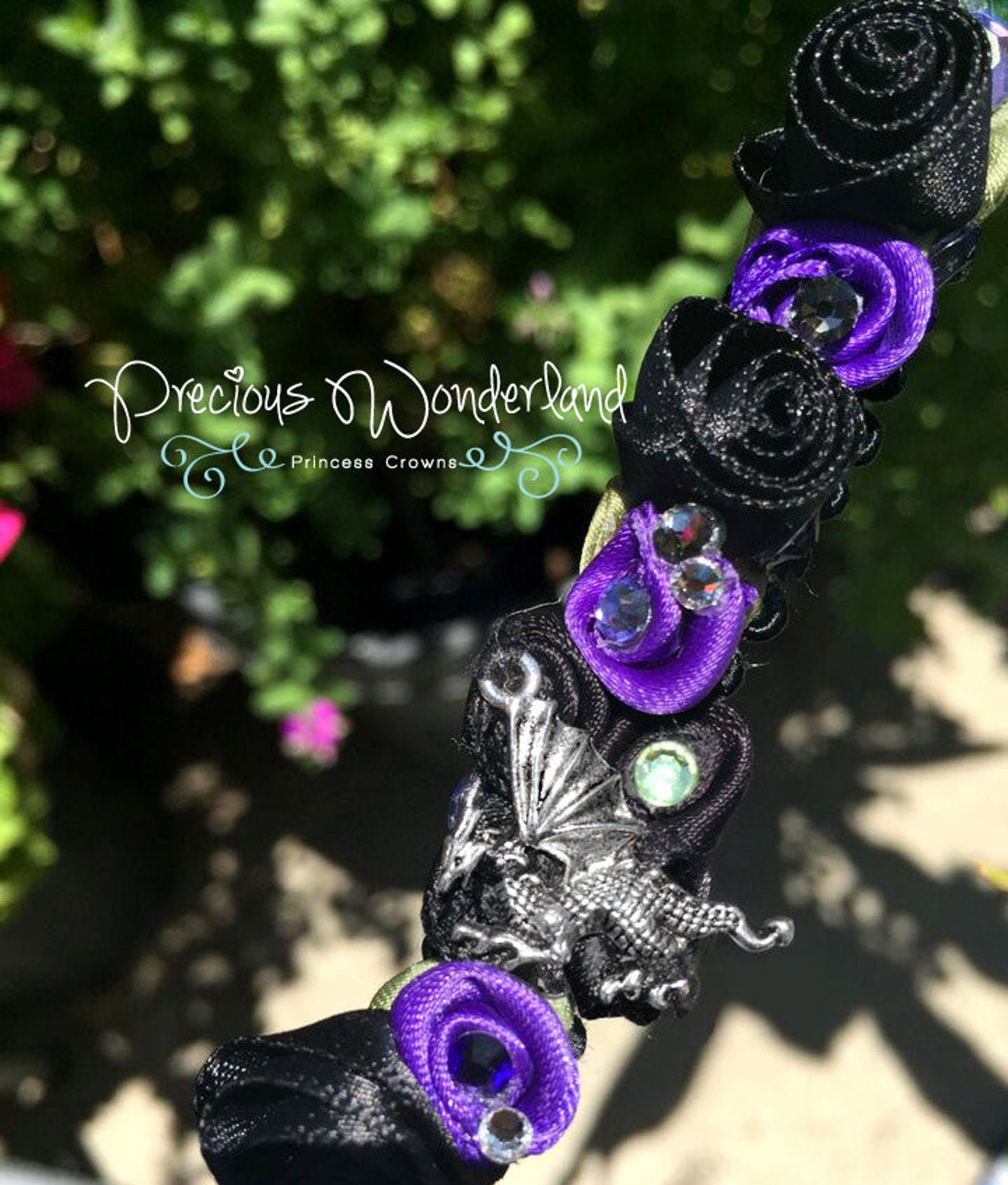 The Evil Dragon Queen Villain Inspired Flower Crown / Wreath - Etsy