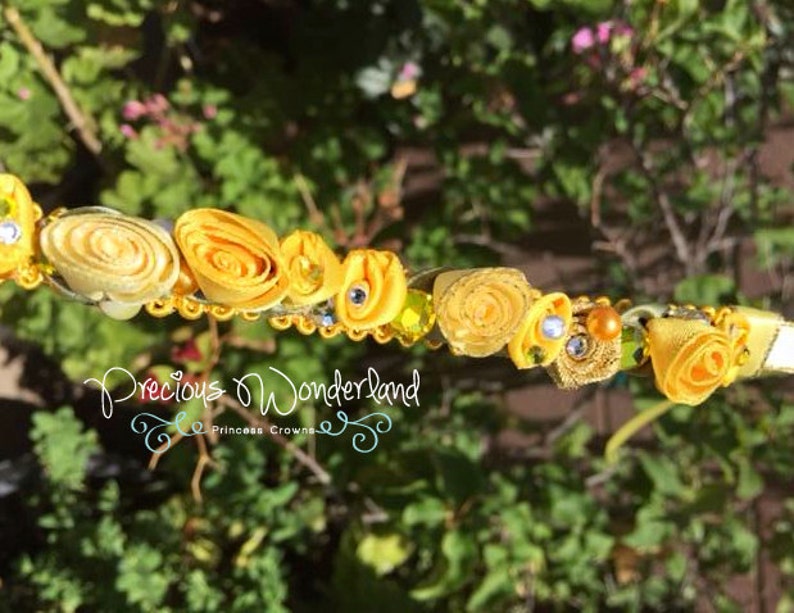 Beauty Inspired Princess Flower Crown / Wreath / Headband - Etsy
