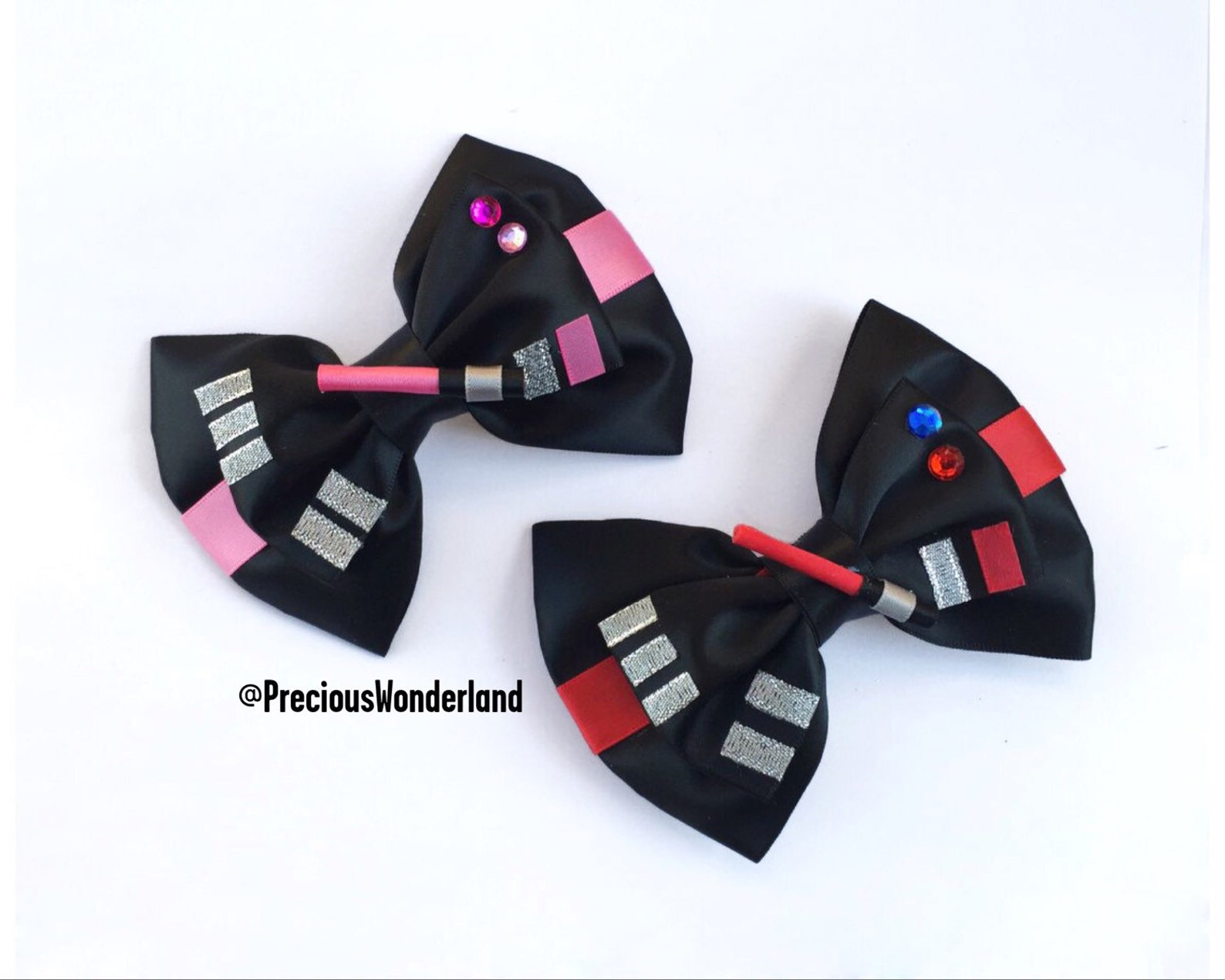 Pink Dark Side Hair Bow - Etsy