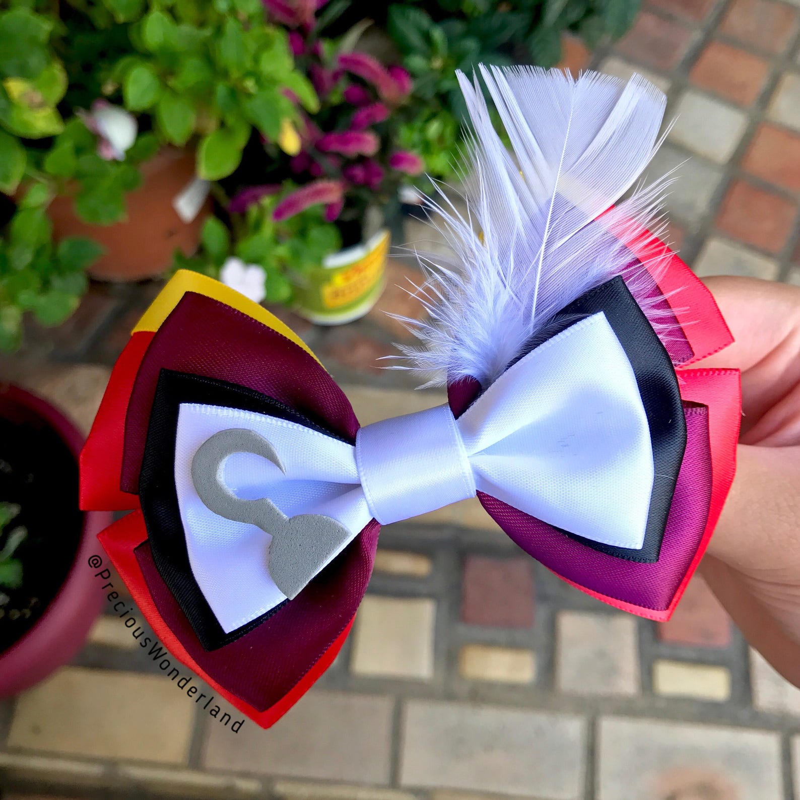 The Captain With the Hook Inspired Hair Bow - Etsy