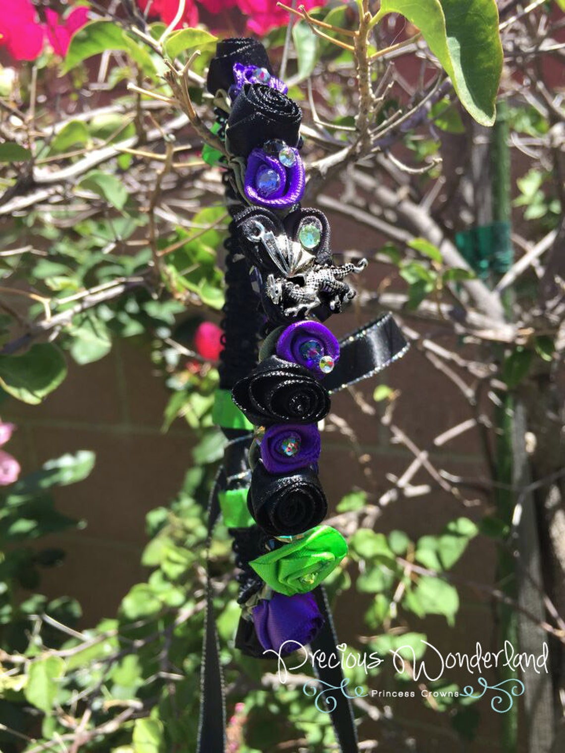 The Evil Dragon Queen Villain Inspired Flower Crown / Wreath - Etsy