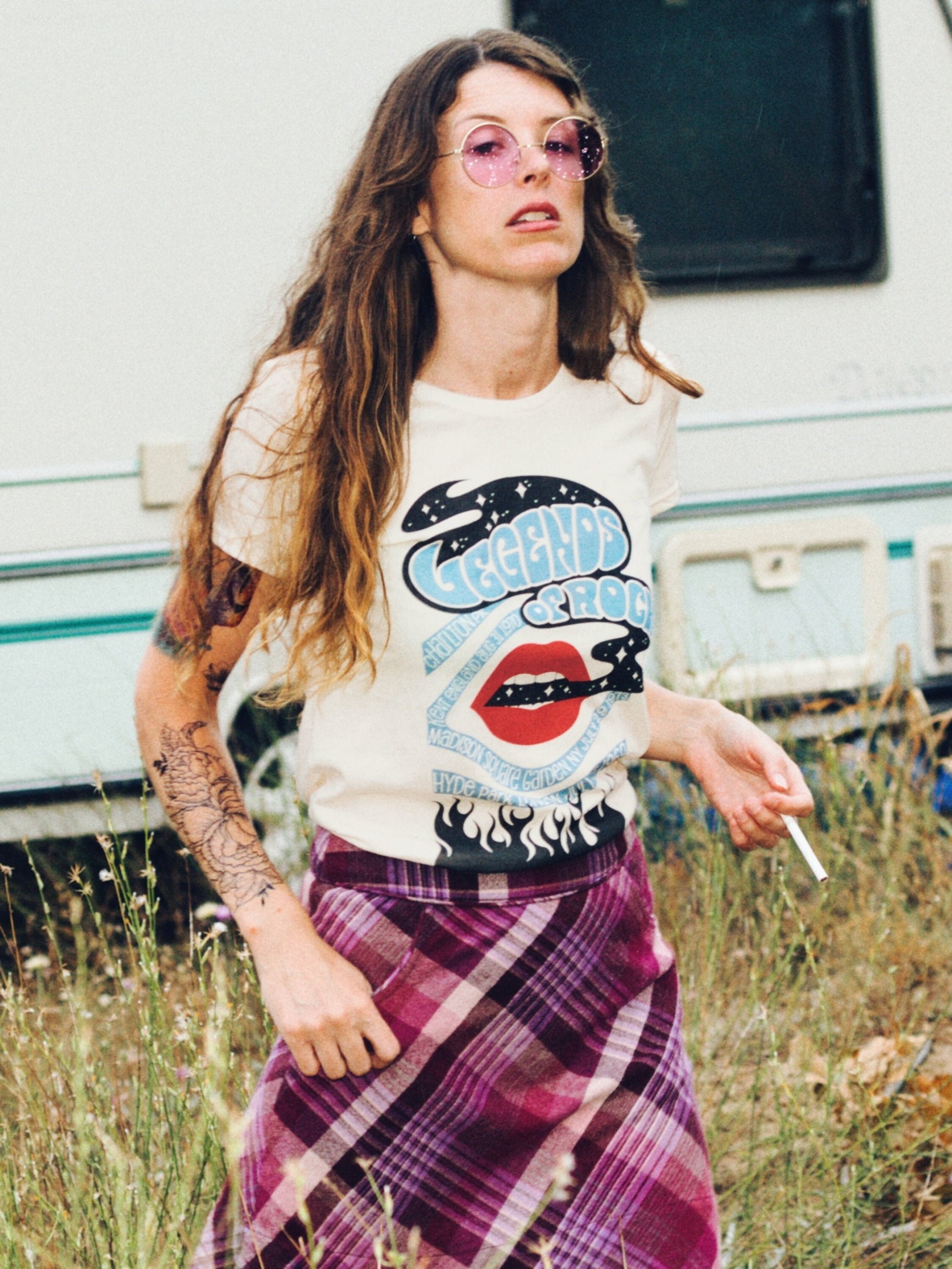 70s Rock N Roll Graphic Tee | Womens Graphic Tshirts | Vintage Band ...