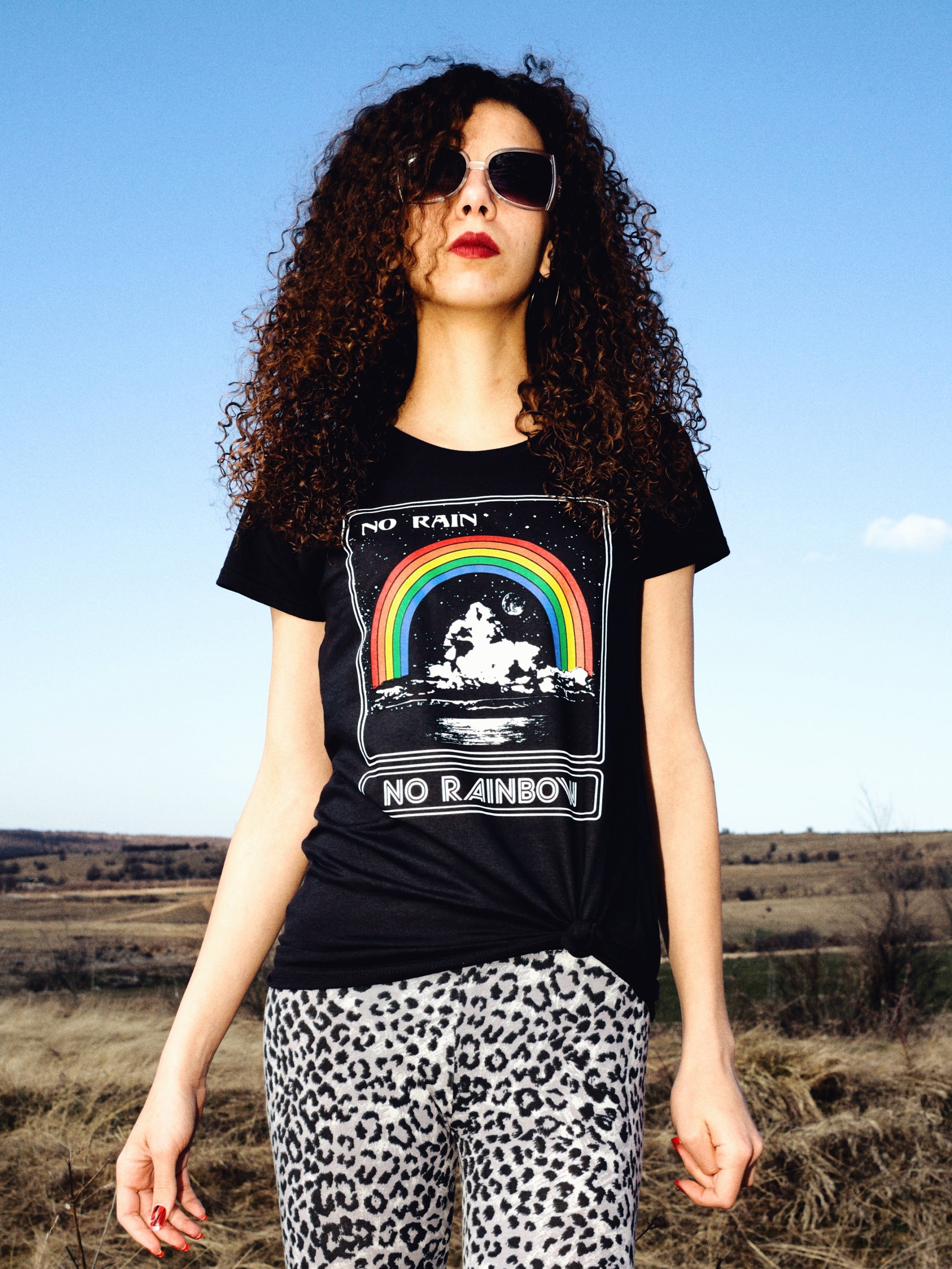 No Rain No Rainbow Vintage Women's 70s Graphic Tees for - Etsy