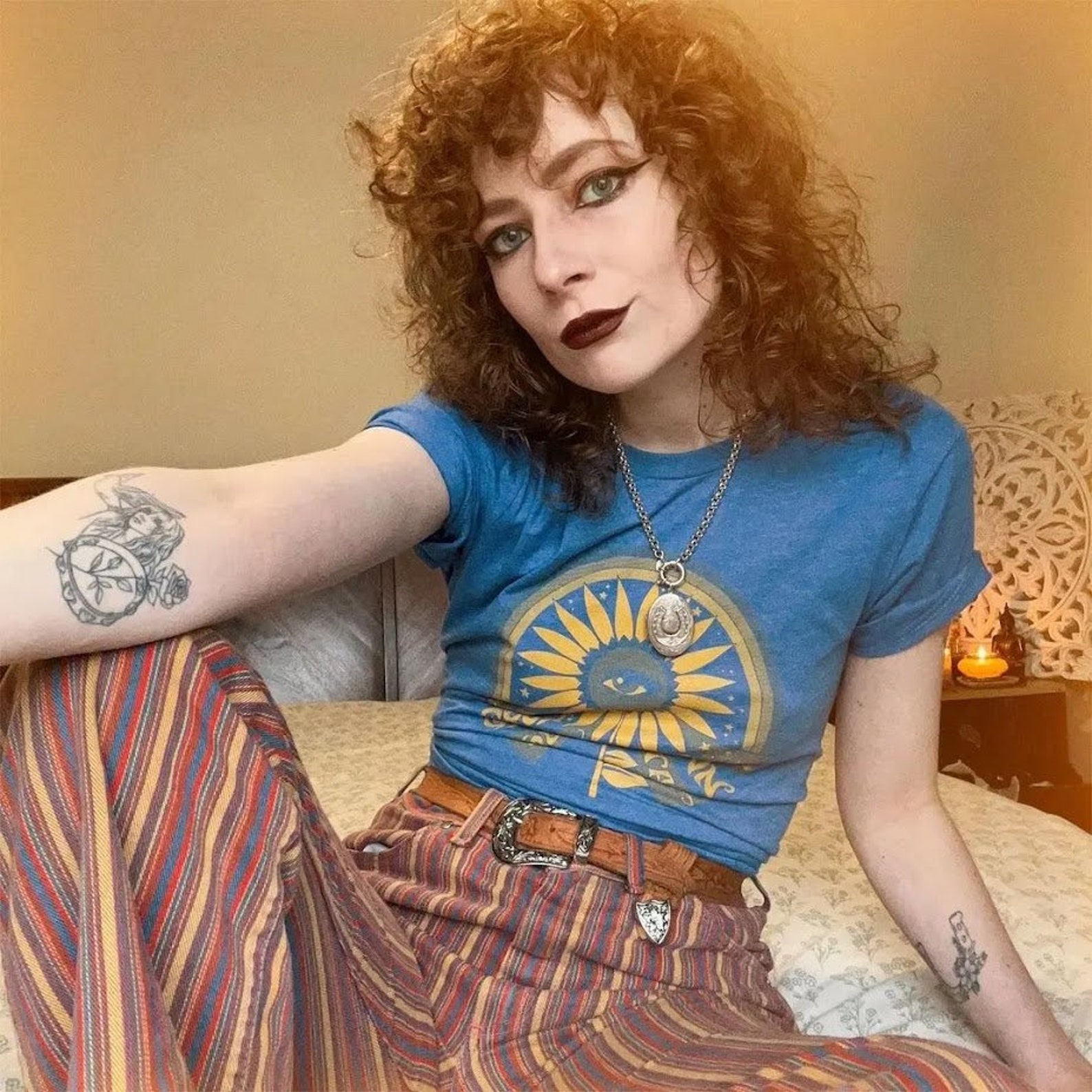 Womens Graphic Tees Grow Your Own Way 70s Graphic Tee for Women Vintage ...