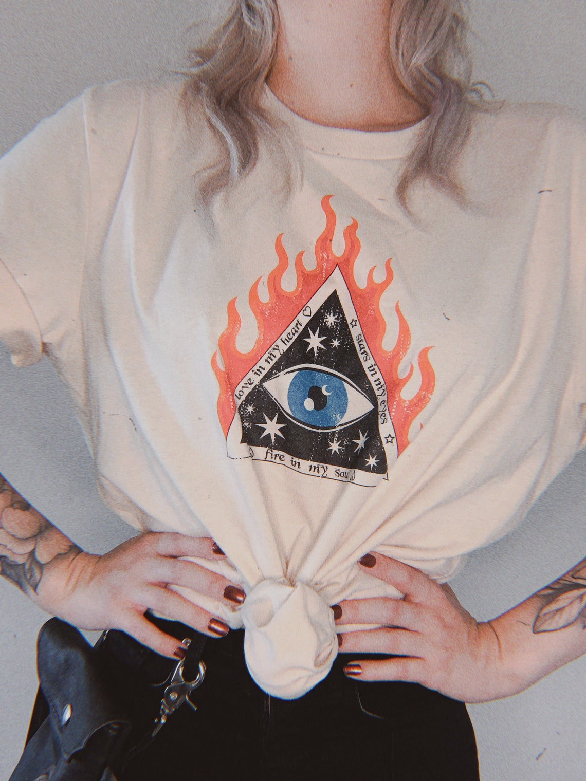 All Seeing Eye Graphic Tee Women's Rock N Roll Witchy Clothing Tarot ...